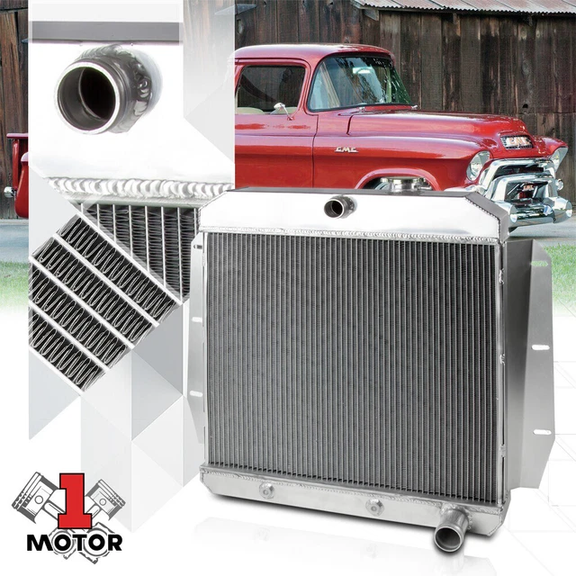 ALUMINUM 3 ROW Core Performance Radiator for 55-59 Chevy/GMC Pickup ...