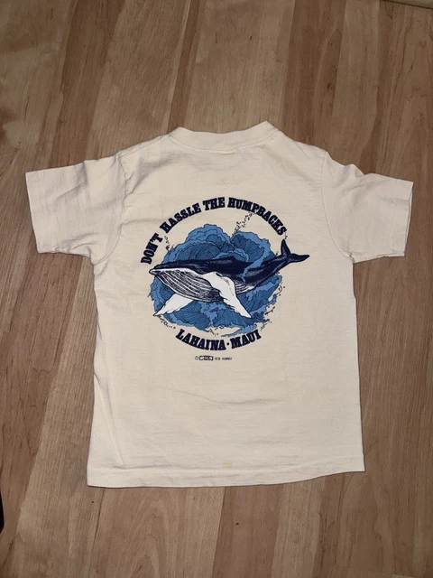 VINTAGE 70S DONT Hassle The Humpbacks Lahaina Maui T Shirt Kids Medium ...
