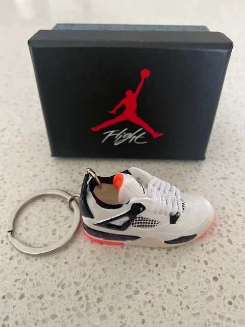 NIKE AIR JORDAN 4 Retro-(Flight Nostalgia)-3D Sneaker Keychain With Box ...