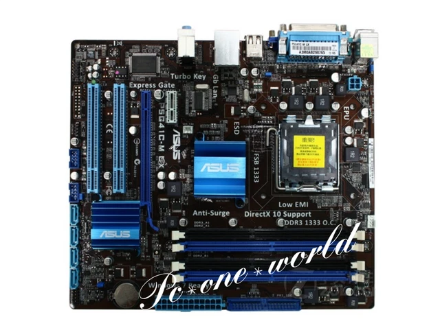 ASUS P5G41C-M LX Motherboard Intel G41 Socket LGA 775 DDR2/DDR3 uATX ...