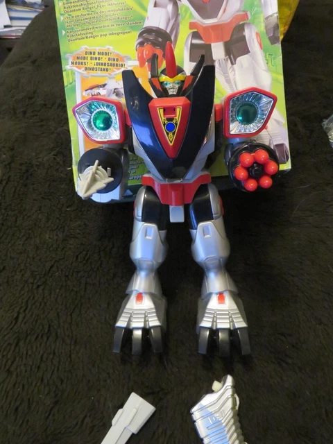VINTAGE BANDAI 2001 Power Rangers Time Force QUANTASAURUS REX MEGAZORD ...