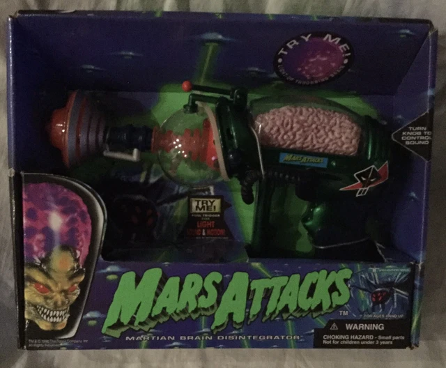 MARS ATTACKS MARTIAN Brain Disintegrator Alien B/O Mega Weapon.item No ...