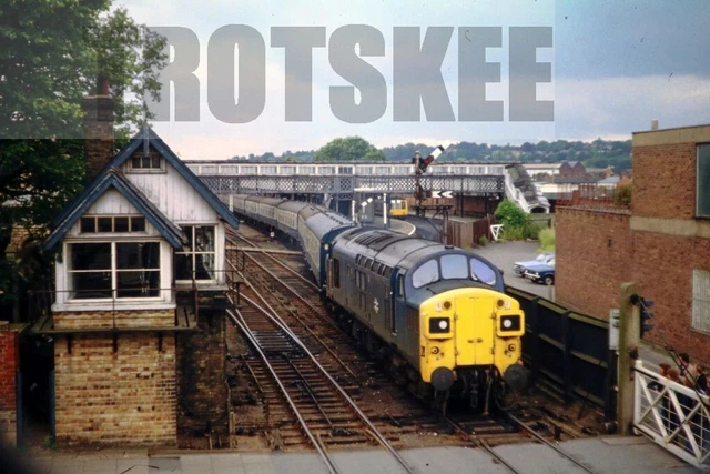 35MM SLIDE BR British Rail Diesel Loco Class 37 37102 Lincoln Central ...