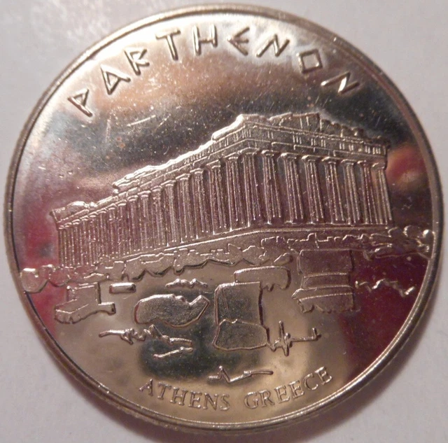 GREECE,GREEK HELLENIC HERITAGE Collectors Coin,Token,Jeton "PARTHENON ...