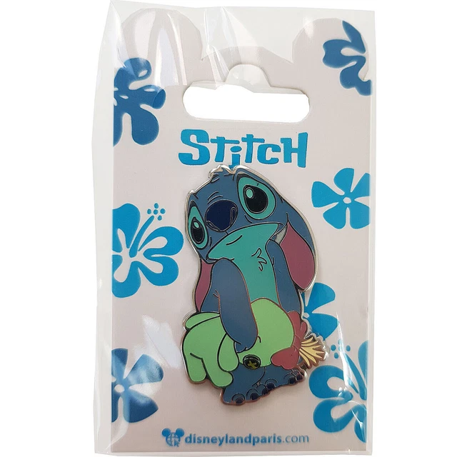DISNEYLAND PARIS STITCH With Scrump Toy Sad Pin Trading Badge Disney ...