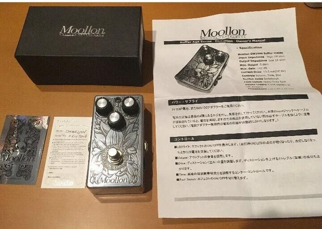 UTILISÉ MOOLLON DISTORSION Guitare Effets Pédale 10.9x6.1x4.6cm De ...