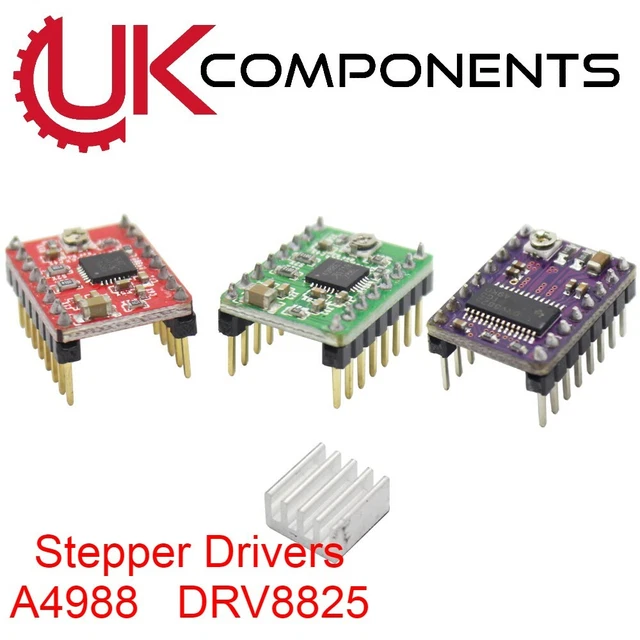 STEPPER MOTOR DRIVER - A4988 - DRV8825 - 3D Printer Driver Module ...