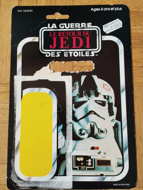 CARDBACK STAR WARS "AT-AT Driver" ROTJ Français Miro-Meccano Kenner ...