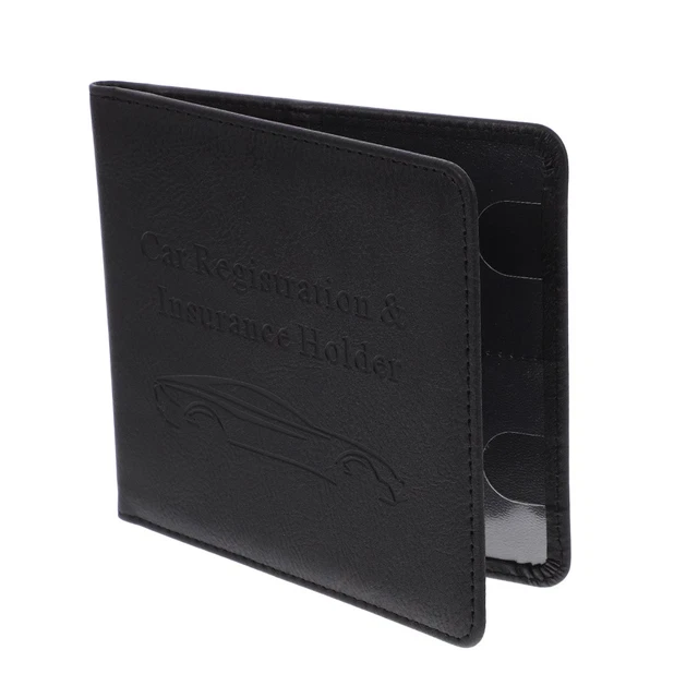 DRIVER'S LICENSE COVER Car Register Card Holder Auto Insurance Document ...