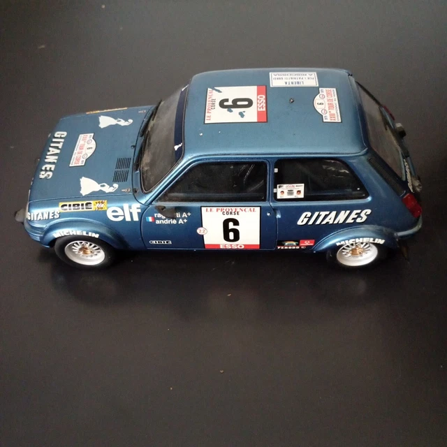 RENAULT 5 R5 alpine groupe 2 rallye gitanes 1/18 otto ottomobile A ...