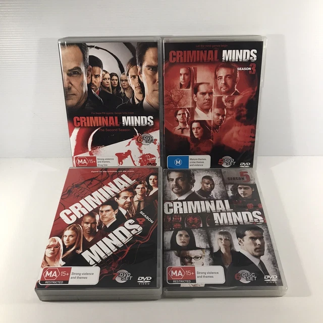 CRIMINAL MINDS SEASONS 2 3 4 5 DVD Bundle Lot Region 4 PAL Television ...