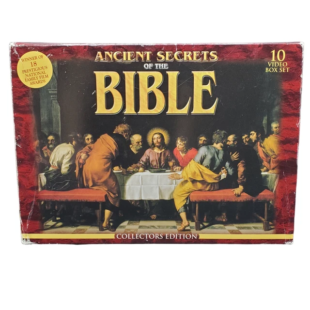 VINTAGE VHS BOX Set ANCIENT SECRETS OF THE BIBLE Collection 10 Tapes ...