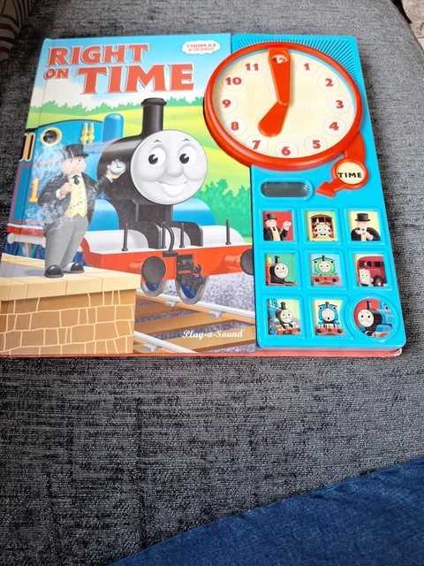THOMAS & FRIEND Right on time play-a-sound board talking book Tank ...
