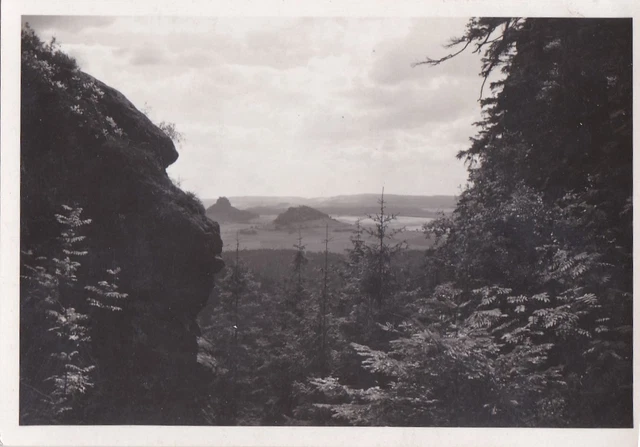 FOTO DEUTSCHLAND DRESDEN Blick vom Basteifelsen Lilienstein Panorama ...