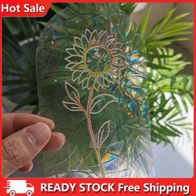 RAINBOW WALL STICKER Prisms Light Catcher Window PVC Film Decal (RPS067 ...