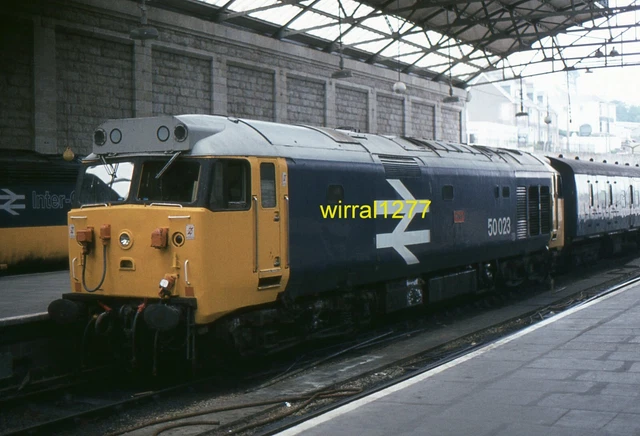 ORIGINAL RAILWAY SLIDE Class 50 50023 at Penzance £8.00 - PicClick UK