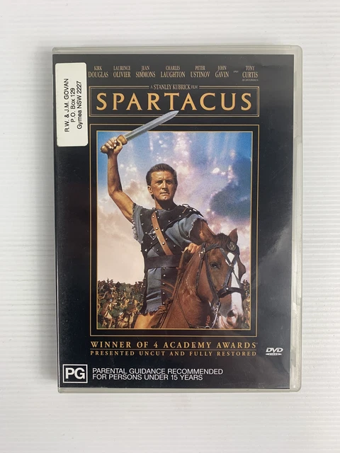 SPARTACUS KIRK DOUGLAS Uncut Fully Restored DVD R4 Mint Disc EUR 6,54 ...