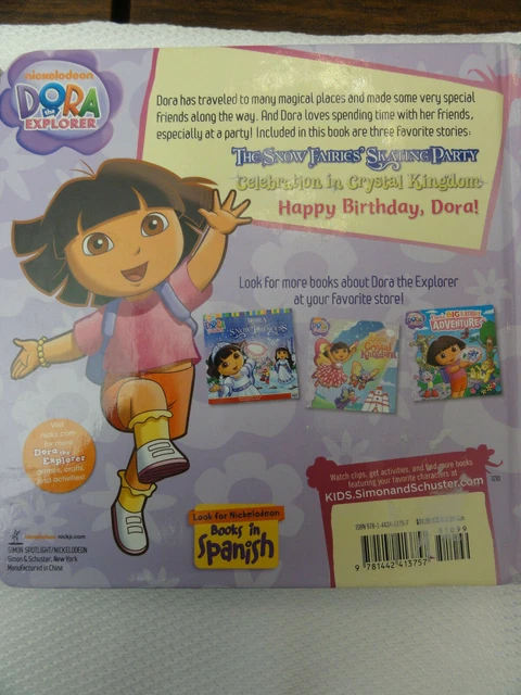 NICKELODEON DORA THE Explorer/Let's Celebrate/3 books in one board book ...