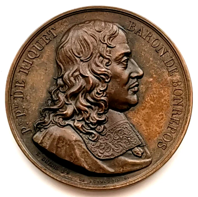 PLM 40. MÉDAILLE. Canal du Languedoc. Pierre-Paul RIQUET Baron de Bonrepos 1825 EUR 65,00 ...