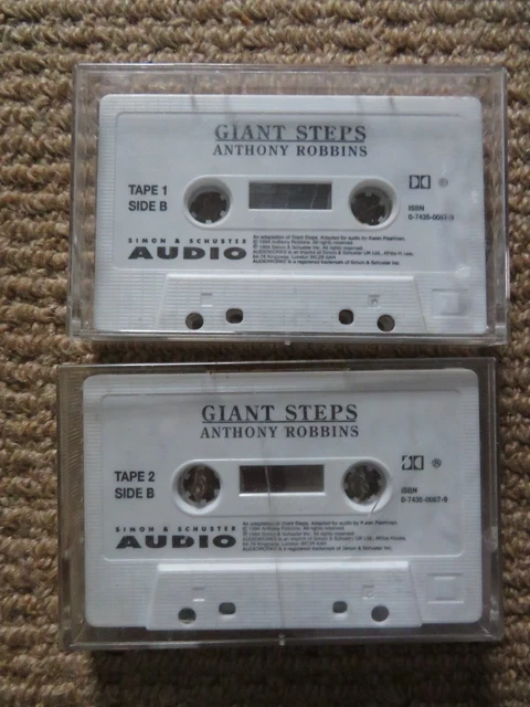 ANTHONY ROBBINS GIANT Steps Self help motivational Audio Cassette Tapes ...