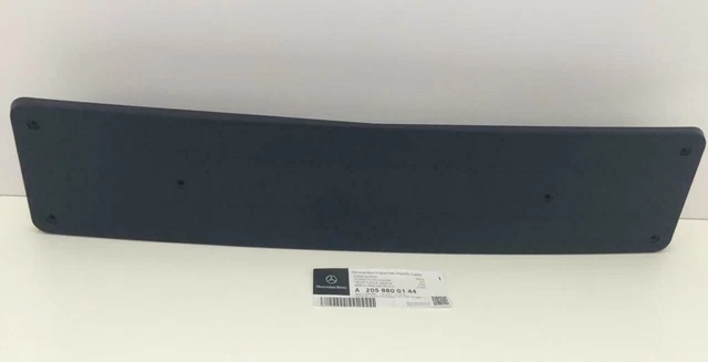 GENUINE NEW MERCEDES Benz W205 Front Bumper Number Plate Plinth ...