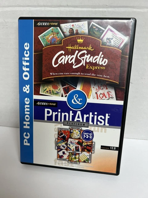 HALLMARK CARD STUDIO Express v1.0 & Print Artist Platinum v12.0 $10.50 ...