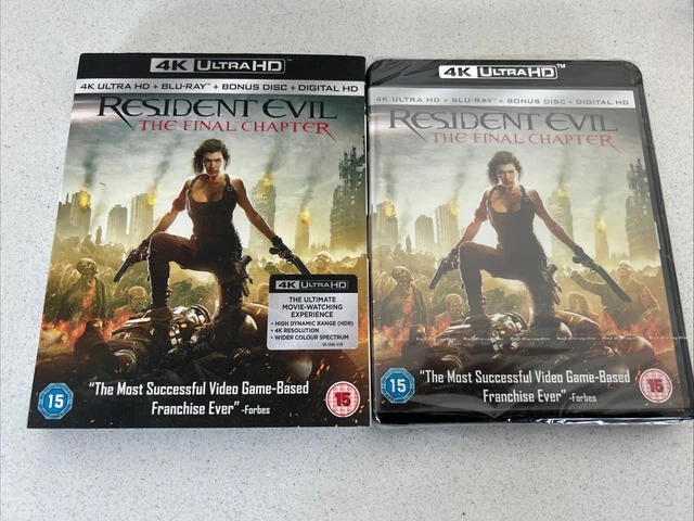 RESIDENT EVIL: THE Final Chapter (4k UHD, Blue Ray,Bonus Disc BNIB ...