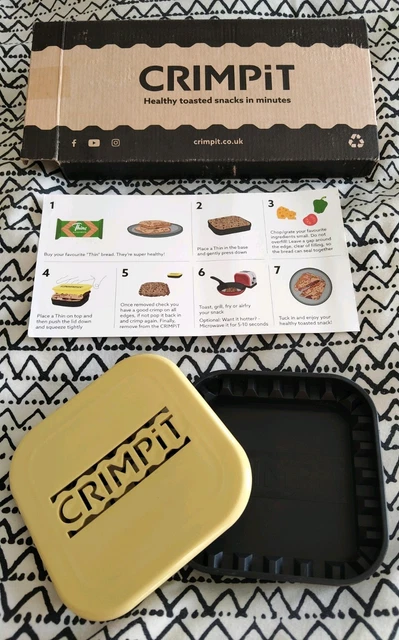 CRIMPIT TOASTIE THINS Maker 2 Plastic sections. NEW UNUSED IN UNSEALED ...