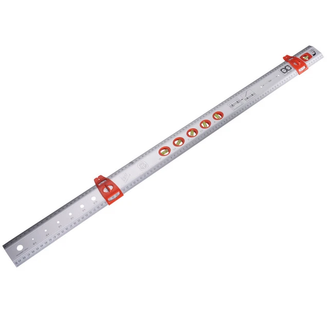 MARKIERUNGSLINEAL 100CM MIT Wasserwaage aus Aluminium Lineal inkl ...