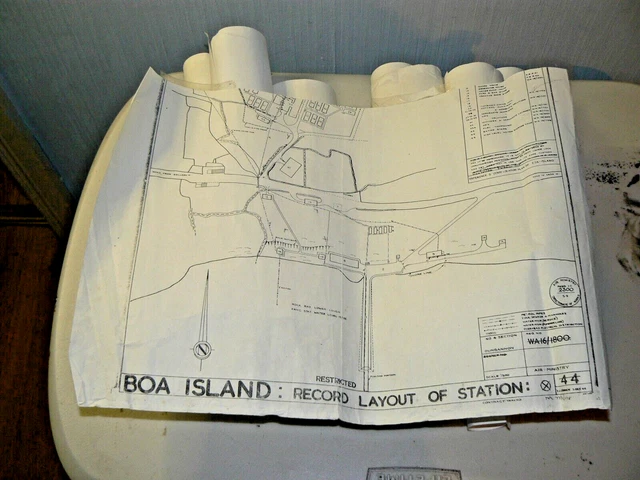 WW2 RAF AIR Ministry Maps Boa Island Castle Archdale Lough Erne Flying ...