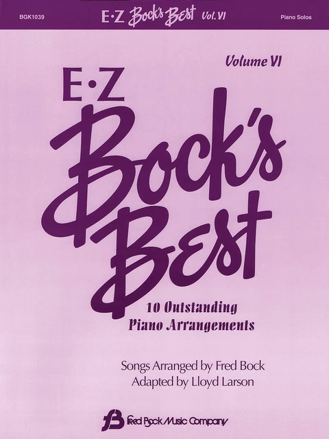 EZ BOCK'S BEST Vol 6 Easy Piano Solo Sheet Music Christian Hymns Songs ...