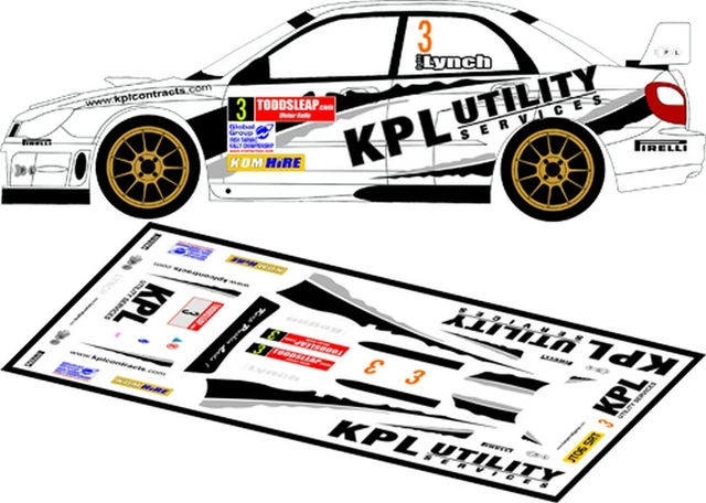 Decalcomanie Subaru Impreza WRC Rally Catalunya 1995 – Sainz, McRae ...