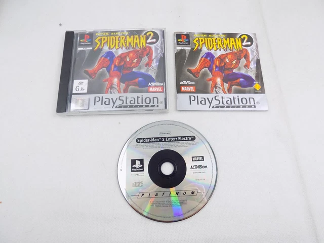 MINT DISC PLAYSTATION 1 Ps1 Spider-Man 2 Enter Electro - Inc Manual ...