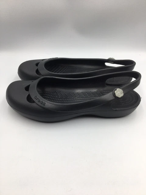 CROCS JAYNA SLINGBACK Ballet Flat Black Sz 11 23.35 PicClick UK