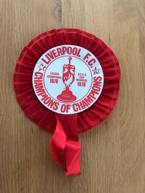 VINTAGE LIVERPOOL FC LEAGUE CHAMPIONS & UEFA CUP WINNERS 1976 FOOTBALL ...