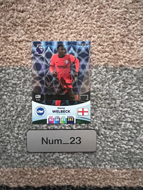 PANINI PREMIER LEAGUE Adrenalyn XL 2024 Danny Welbeck Limited Edition ...