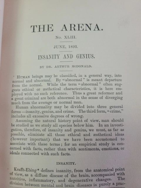 THE ARENA MAGAZINE Vol 8 Issue 1 June 1893 £75.29 - PicClick UK
