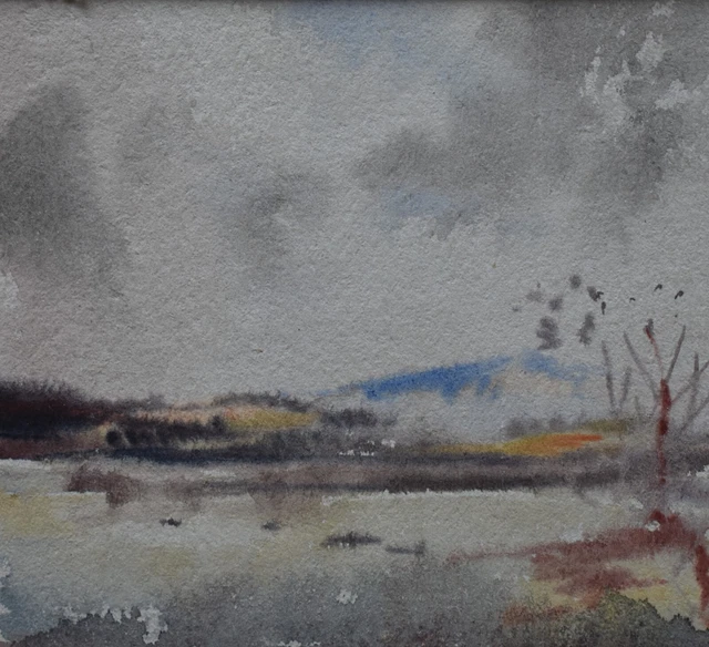 ARTHUR ROYCE BRADBURY aquarelle originale peinture paysage art ...