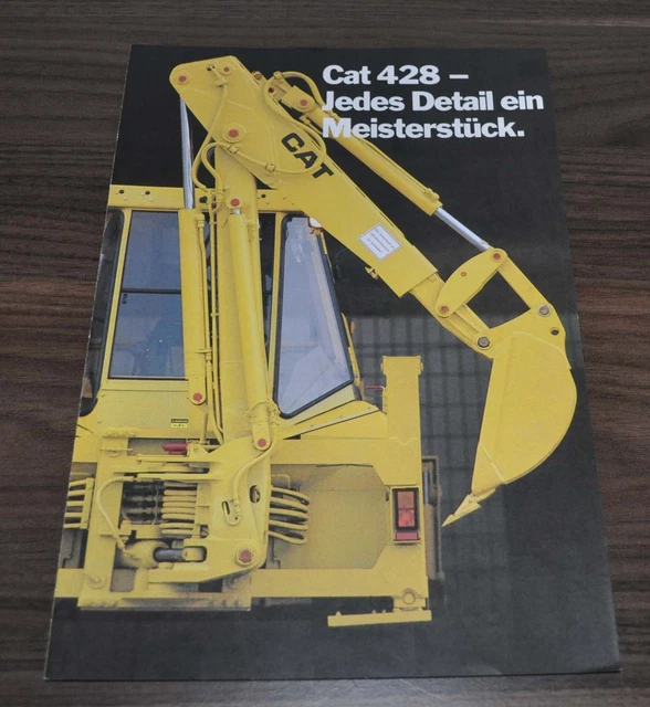 CATERPILLAR 428 BAGGERLADER Backhoe Loader Cat Brochure Prospekt £4.75 - PicClick UK