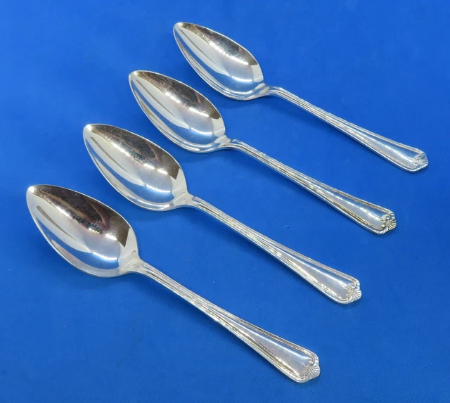 SILVER PLATE ELECTROPLATE vintage Art Deco antique set of four desert ...
