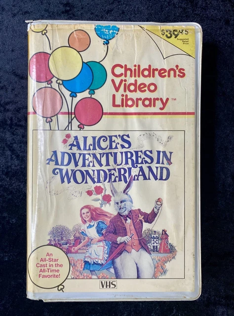 VTG ALICE'S ADVENTURES In Wonderland VHS Tape Children's Video Library ...