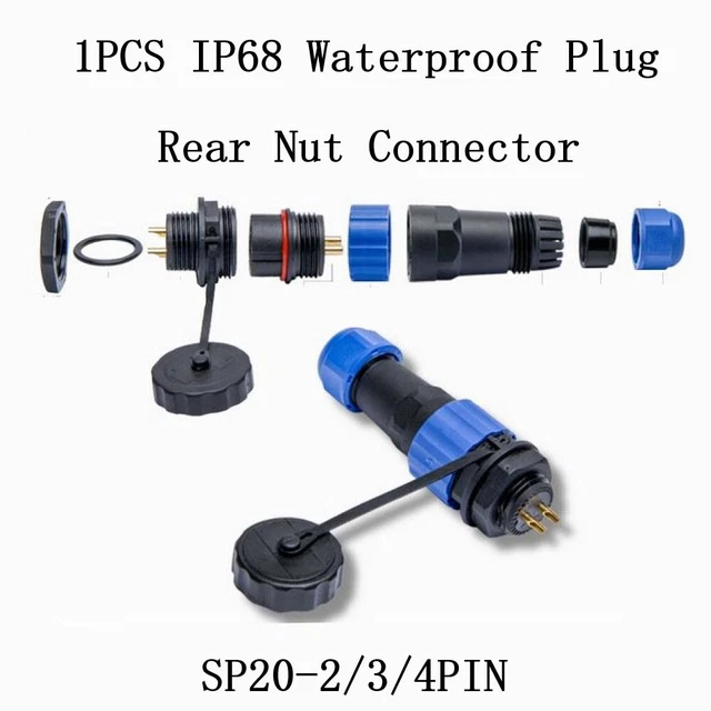 VERSATILE SP20 PANEL Mount Connector IP68 Waterproof Rating 2 4pin ...