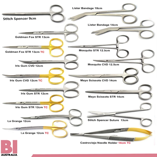 DENTAL SURGICAL VETERINARY Scissors Tissue Gum Suture Gingival Plastic ...