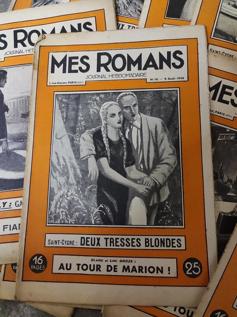 LOT 20 ANCIENNES revues Mes Romans - années 1936 - vintage EUR 15,00 - PicClick FR