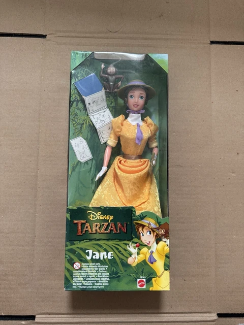 DISNEY TARZAN JANE Doll Figure Toy New Vintage NRFP Rare Mattel 1999 ...