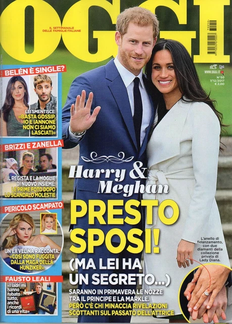 OGGI 2017 50.HARRY d’Inghilterra-Meghan Markle,Giulia Michelini,Gigi ...
