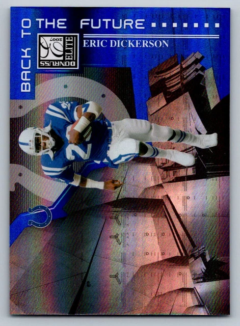2007 ELITE RETOUR vers le futur bleu Eric Dickerson/Joseph Addai BTF-8 ...