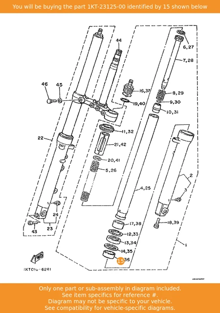 YAMAHA METAL, SLIDE 1, 1KT-23125-00 OEM TZR250 £24.48 - PicClick UK