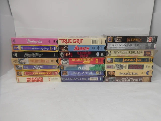 LOT OF 21 Vintage Vhs Tapes 80'S-90'S Movies & Musical EUR 18,40 ...