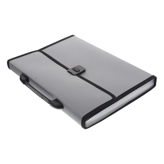 ACCORDION FILE POUCH Document Folder with Zipper Bills Organizer $34.49 ...